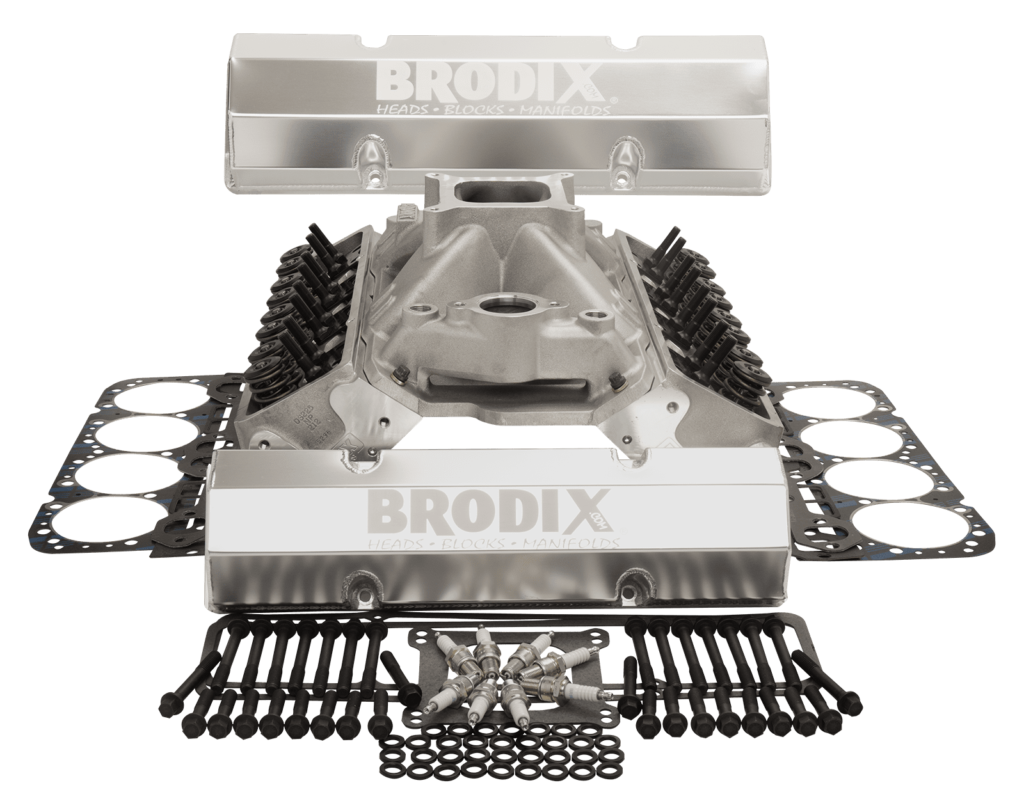 Cylinder Head Brodix Rr Chev Sb 200/64 Full Combo Heads Intake Manifold ...